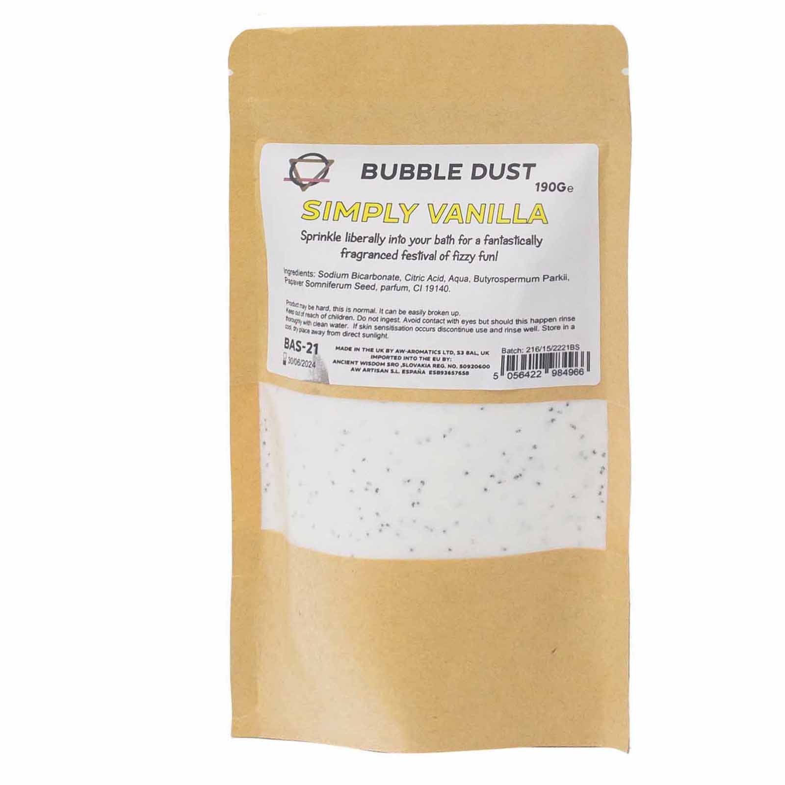 Poudre de bain Simply Vanilla 200g - Au Paradis du Bain